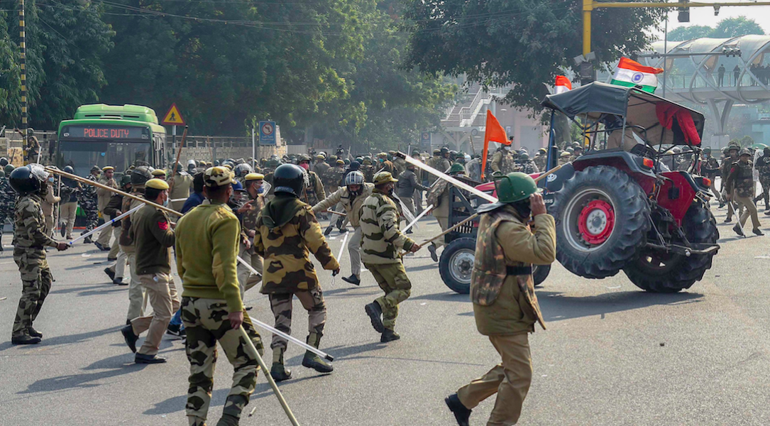 Farmers' Tractor March: SKM Calls Off Rally, Asks Protesters to Return ...